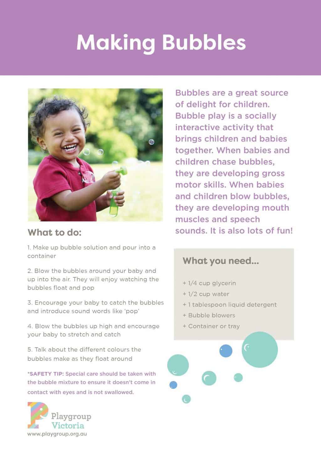 Free playgroup activity booklets - Playgroup Victoria