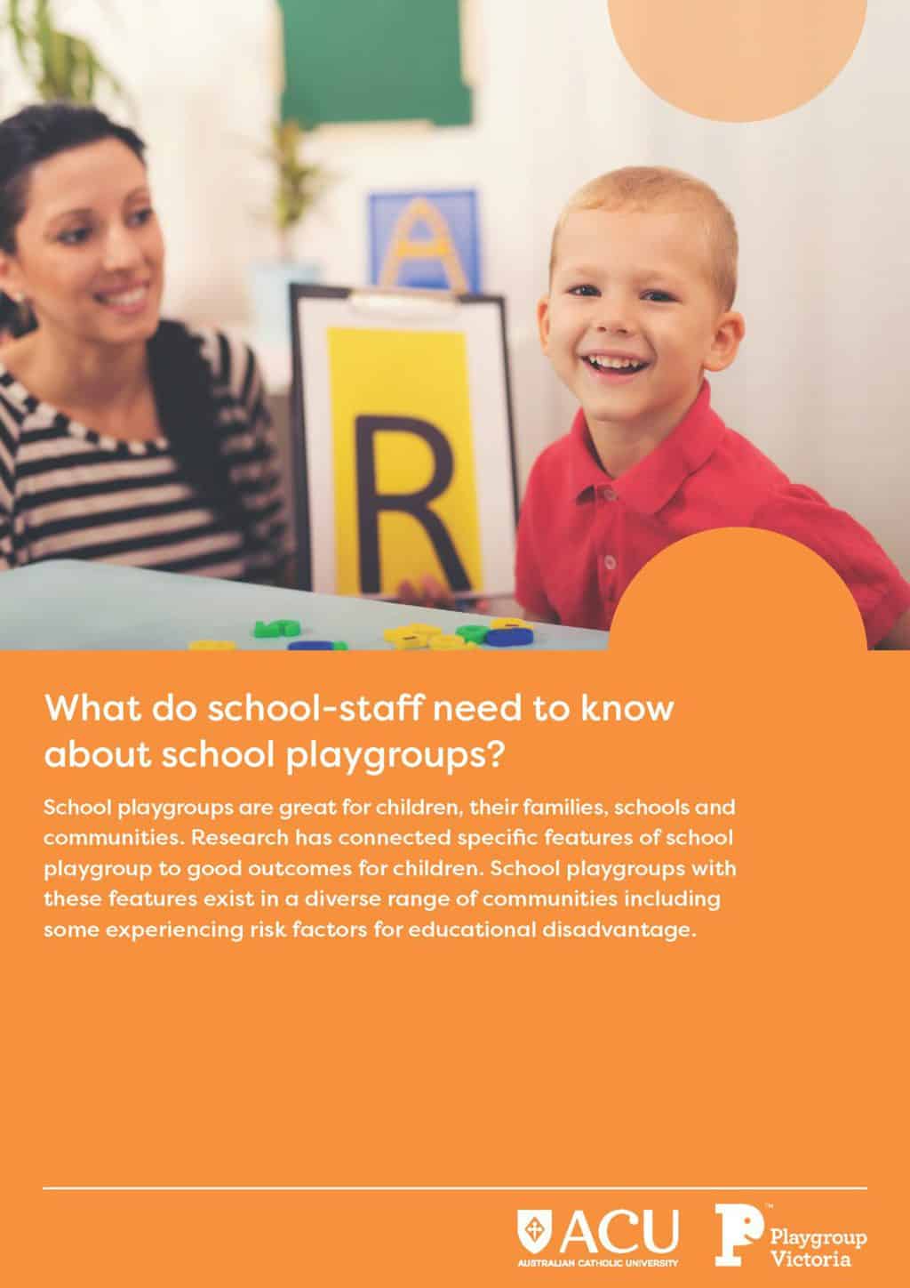 School Playgroups - Playgroup Victoria
